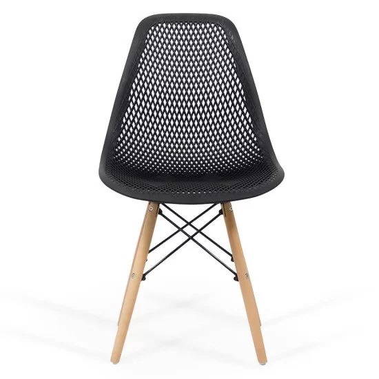 Scaun modern din plastic BUC 254 negru | Scauneonline.ro