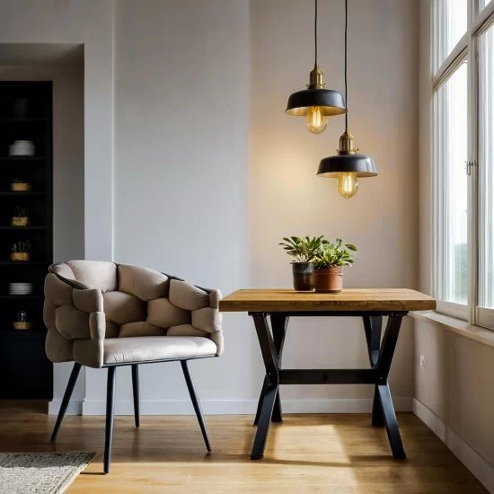 Scaun modern din catifea si cadru metalic BUC 256 bej | ScauneOnline.ro