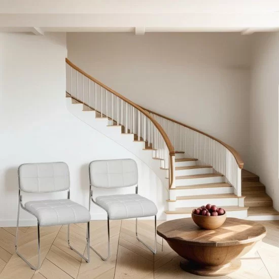 Scaune asteptare HRC 608 alb - ScauneOnline.ro