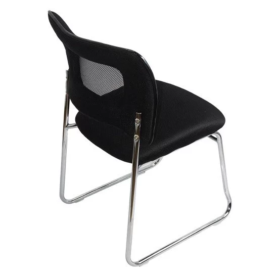 Scaun vizitatori HRC 613F - Negru, Mesh, Cadrul Metalic