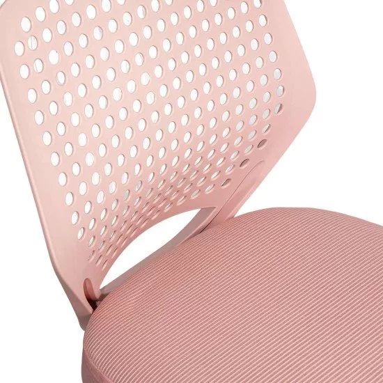 Scaun birou copii OFF 329 - Roz, Stofa, Confortabil