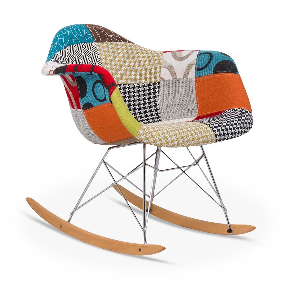 Scaun balansoar patchwork BUC 243B multicolor | Scauneonline.ro