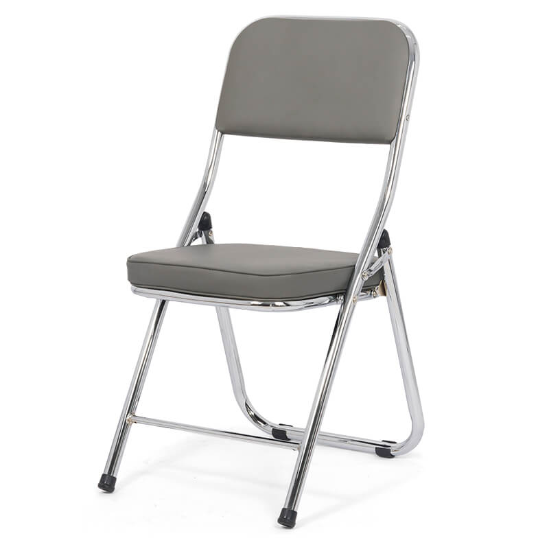 Scaune pliante HRC 607 din piele ecologica gri